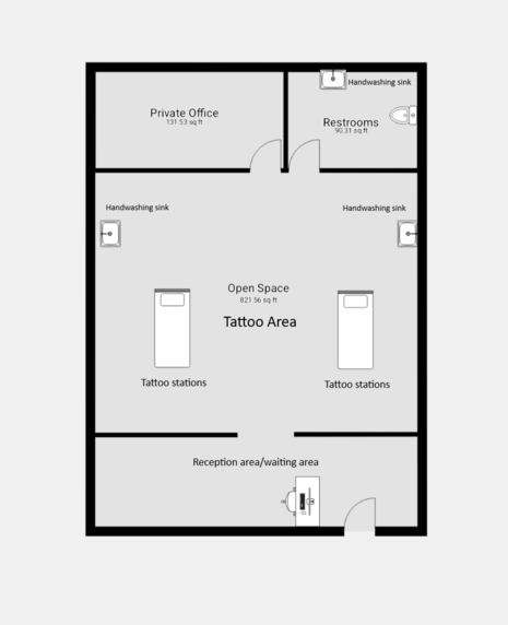 Tattoo Establishment Floor Plan Guidance | Department of Inspections ...